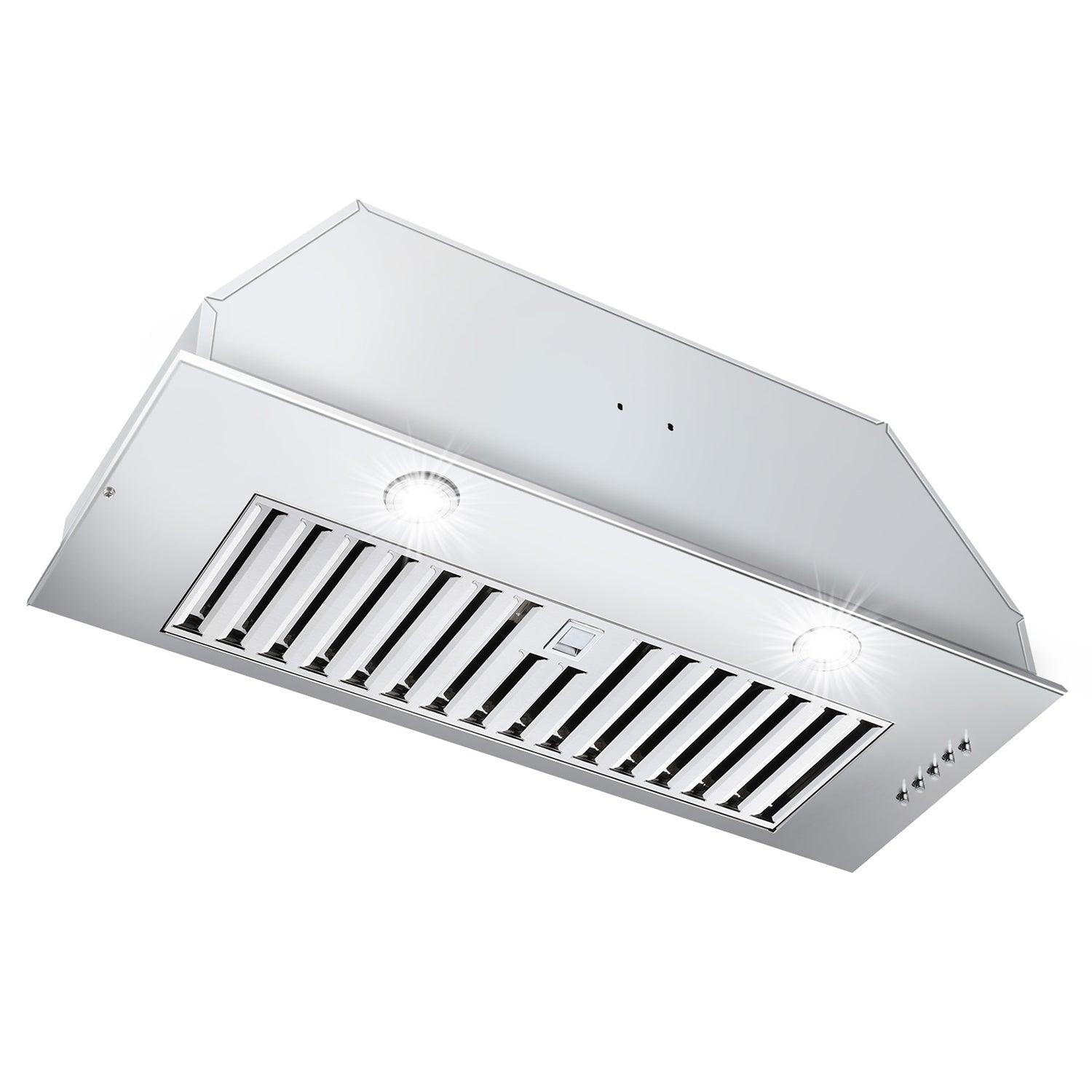Range Hood Insert 20 inch Built-in Range Hood Kitchen 600 CFM Over ...